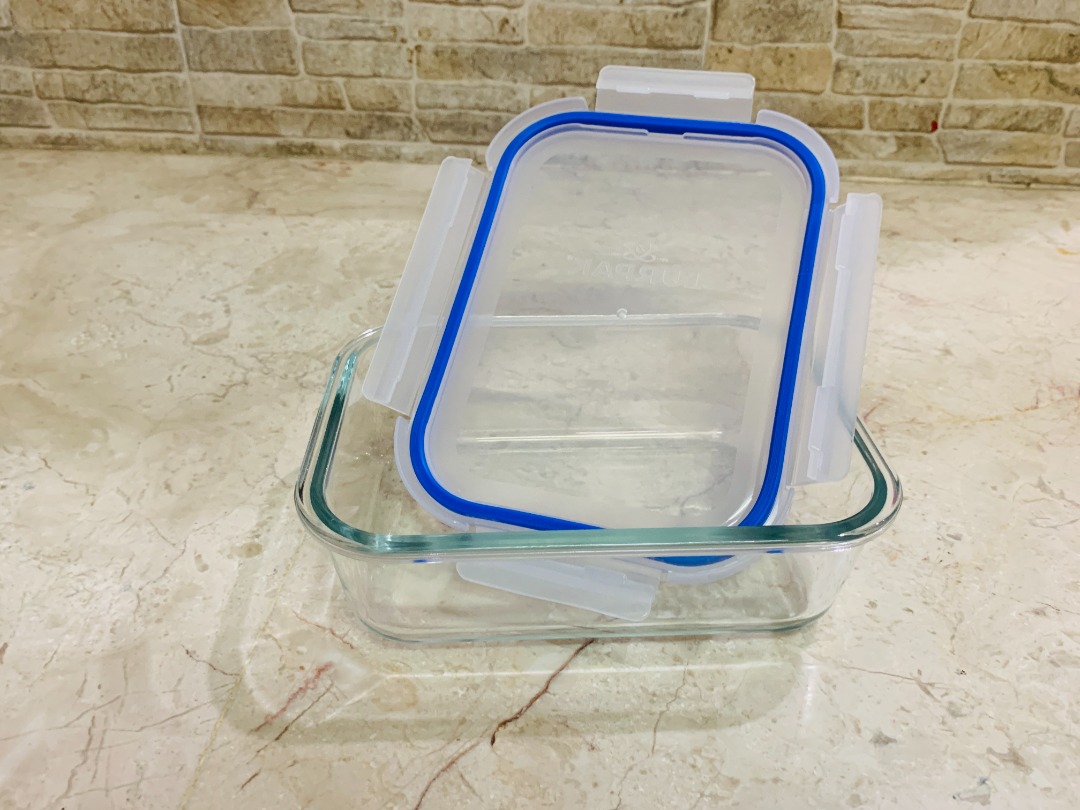 Glass Tupperware Container, Furniture & Home Living, Kitchenware ...