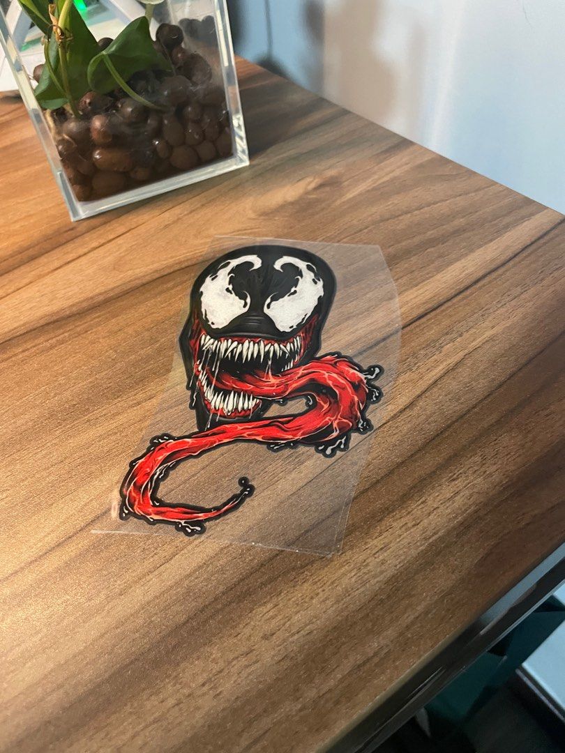 Gloss laminated vinyl sticker ( venom), Hobbies & Toys, Stationery ...