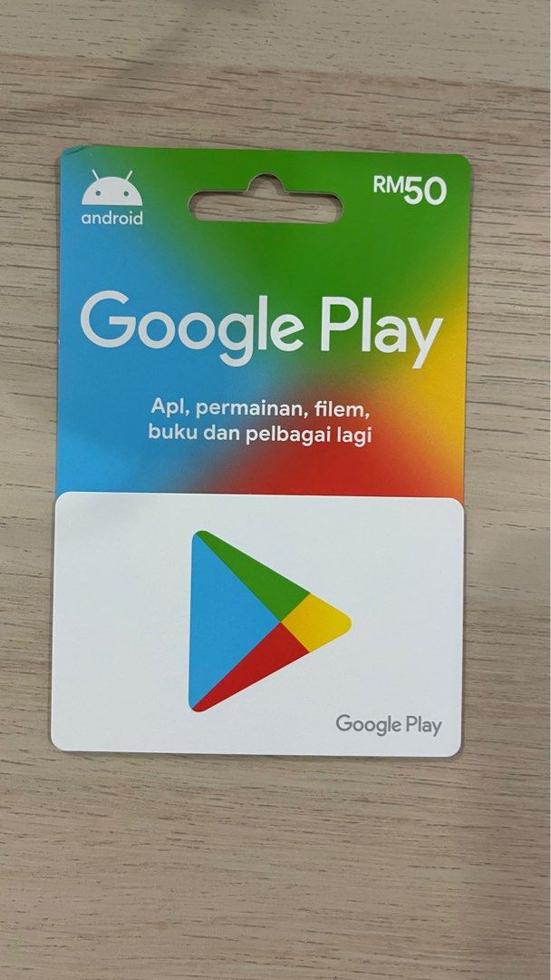 Google Play gift card credit RM50, Tickets & Vouchers, Store Credits on ...
