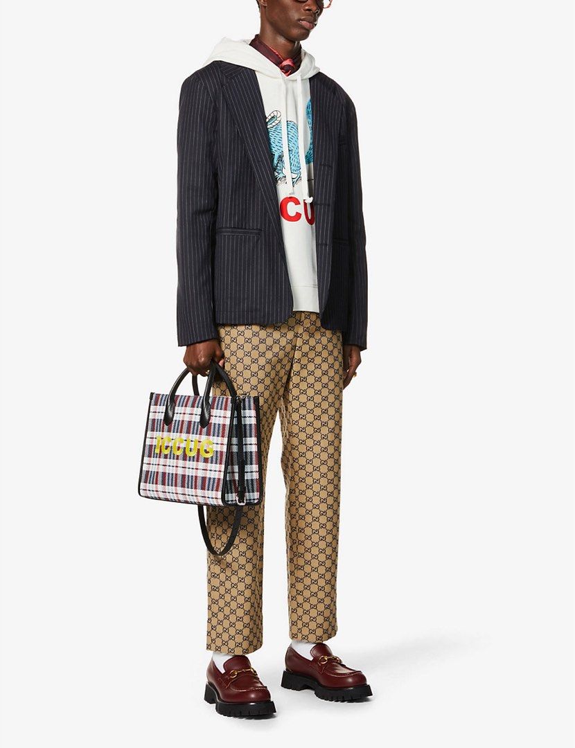 GUCCI - ICCUG canvas and leather tote bag, Luxury, Bags & Wallets on ...