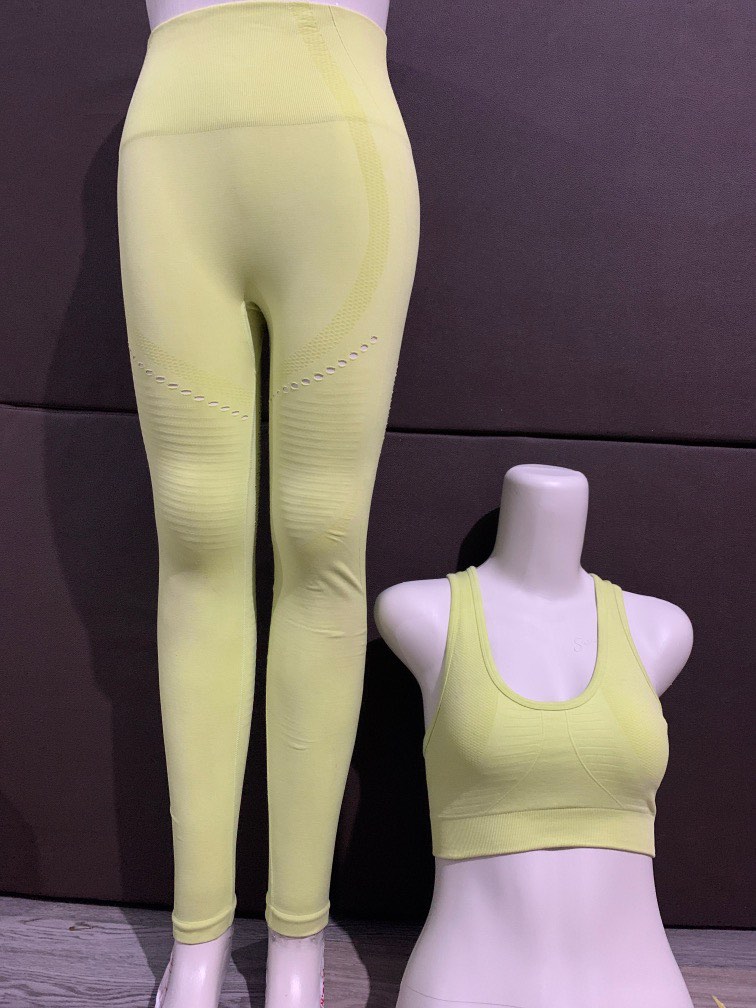 Gym Wear Set Hijau Muda Sports Athletic And Sports Clothing On Carousell