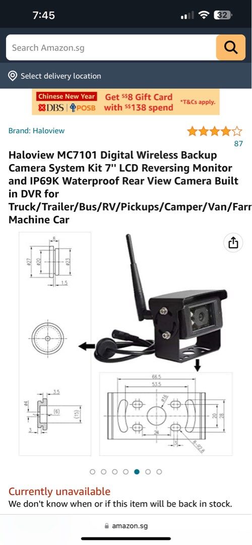 HALOVIEW 2.4G WIRELESS MONITOR CAMERA SYSTEM, Furniture & Home Living ...