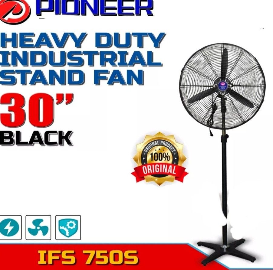 Heavy duty industrial stand fan, Commercial & Industrial, Construction ...