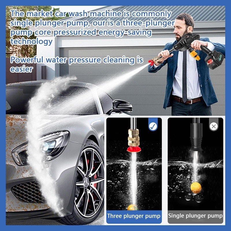 High pressure water jet spray with 2 batteries, Car Accessories ...