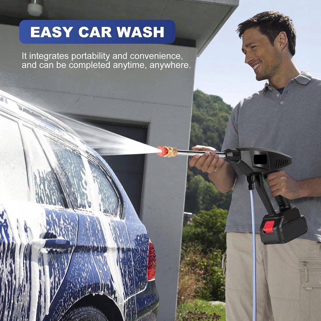 High pressure water jet spray with 2 batteries, Car Accessories ...