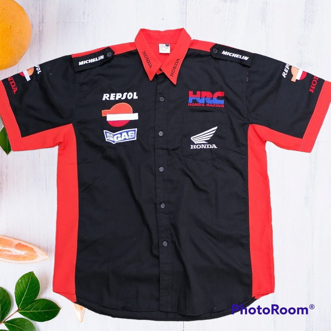 Honda racing, Men's Fashion, Tops & Sets, Formal Shirts on Carousell