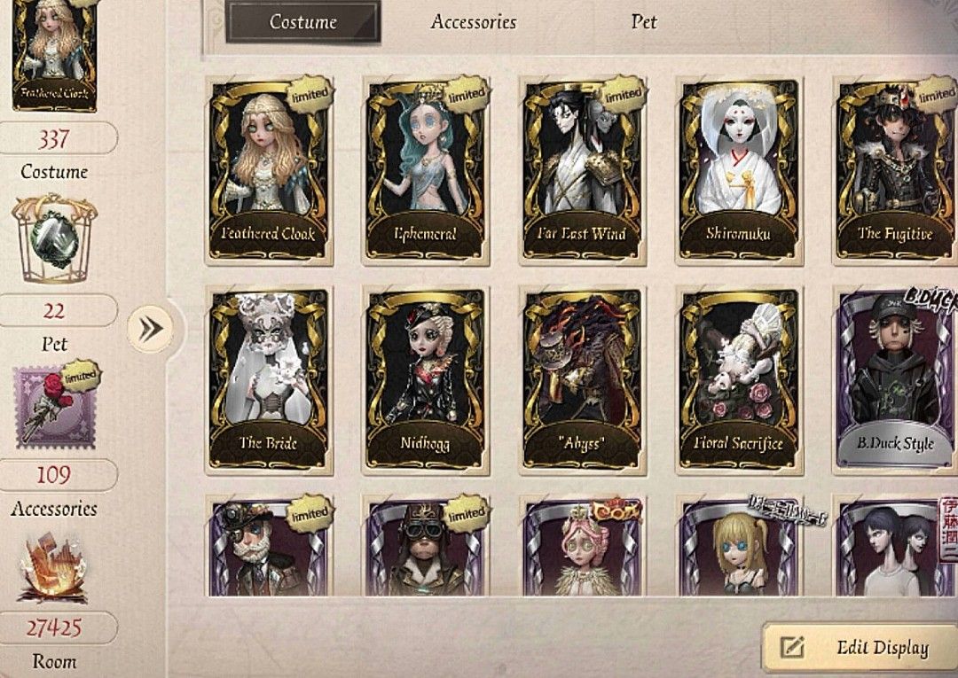 Identity v Account, Video Gaming, Gaming Accessories, Game Gift Cards ...