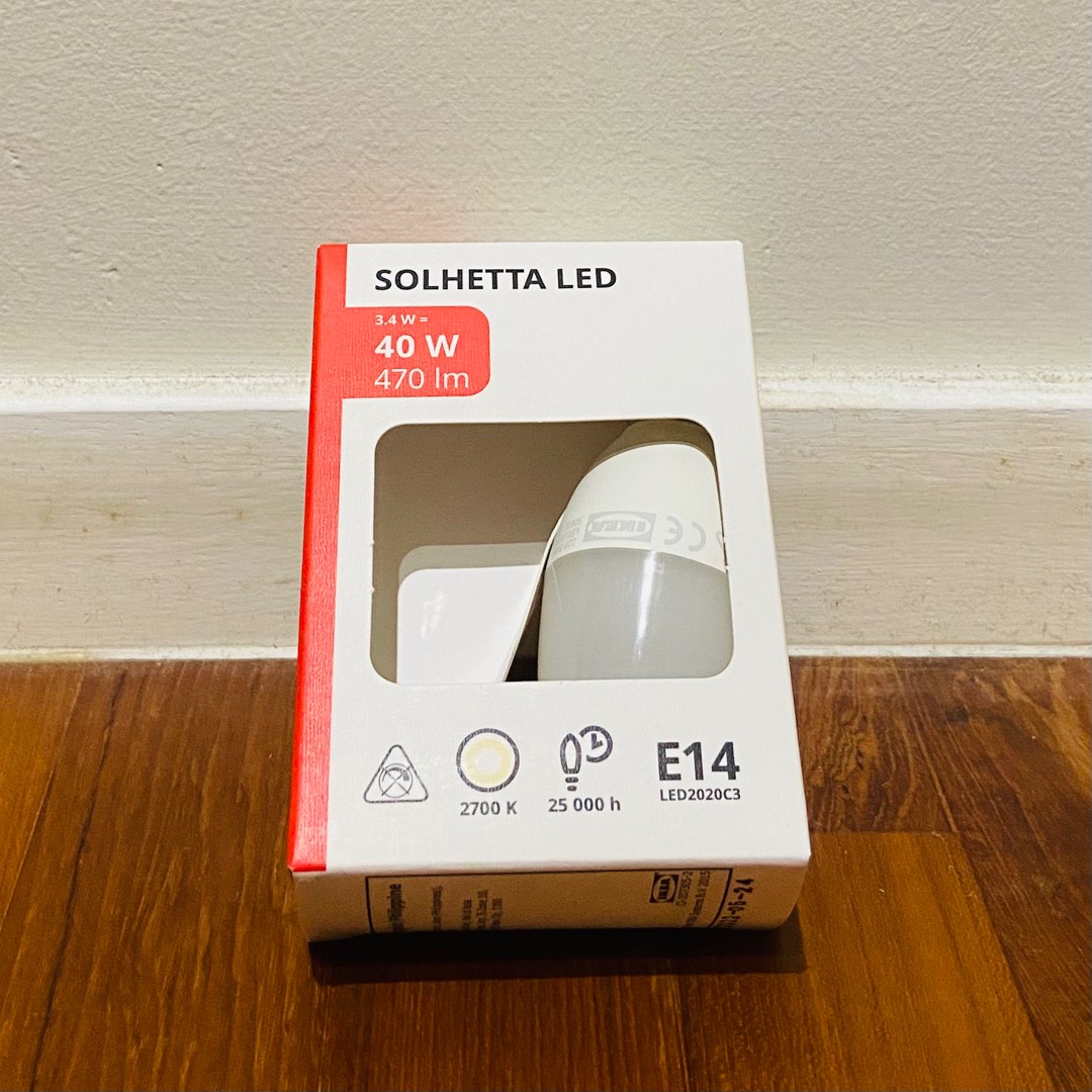IKEA Bulb Solhetta E14 2700K Warm White - LED 40W 470lm (single bulb ...