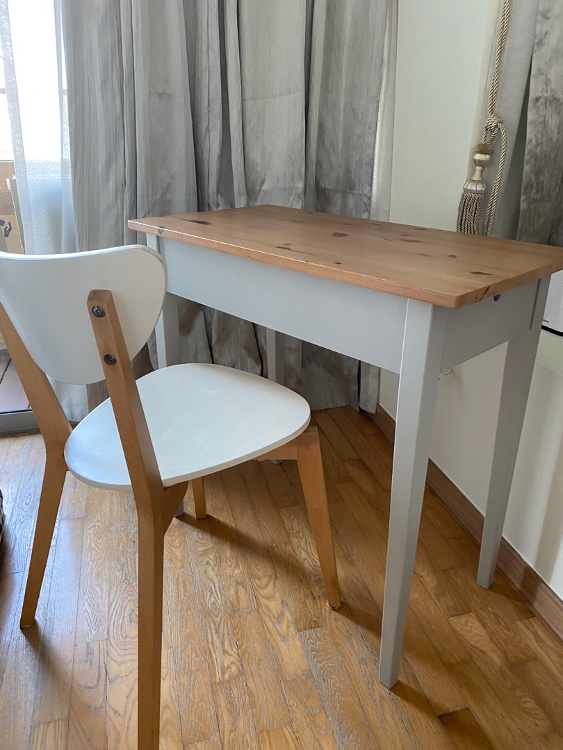 IKEA Norrasen laptop computer study desk table+ NORDMYRA chair ...