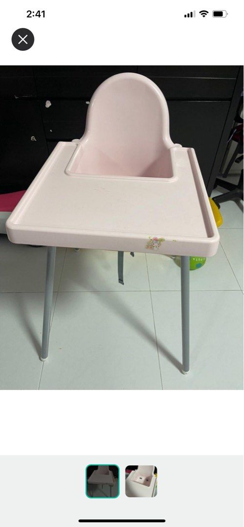 ikea pink baby High Chair, Babies & Kids, Baby Nursery & Kids Furniture ...