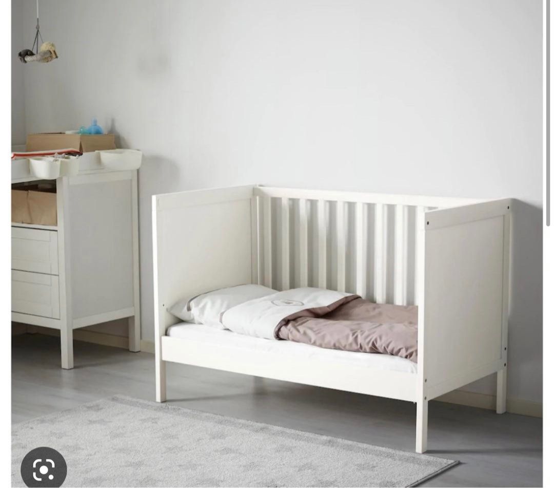 Ikea Sundvik baby cot - white, Babies & Kids, Baby Nursery & Kids ...