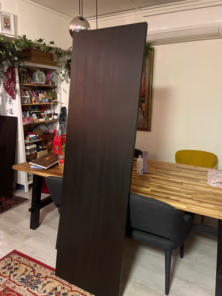 Ikea table top 200x60 black-brown, Furniture & Home Living, Furniture ...
