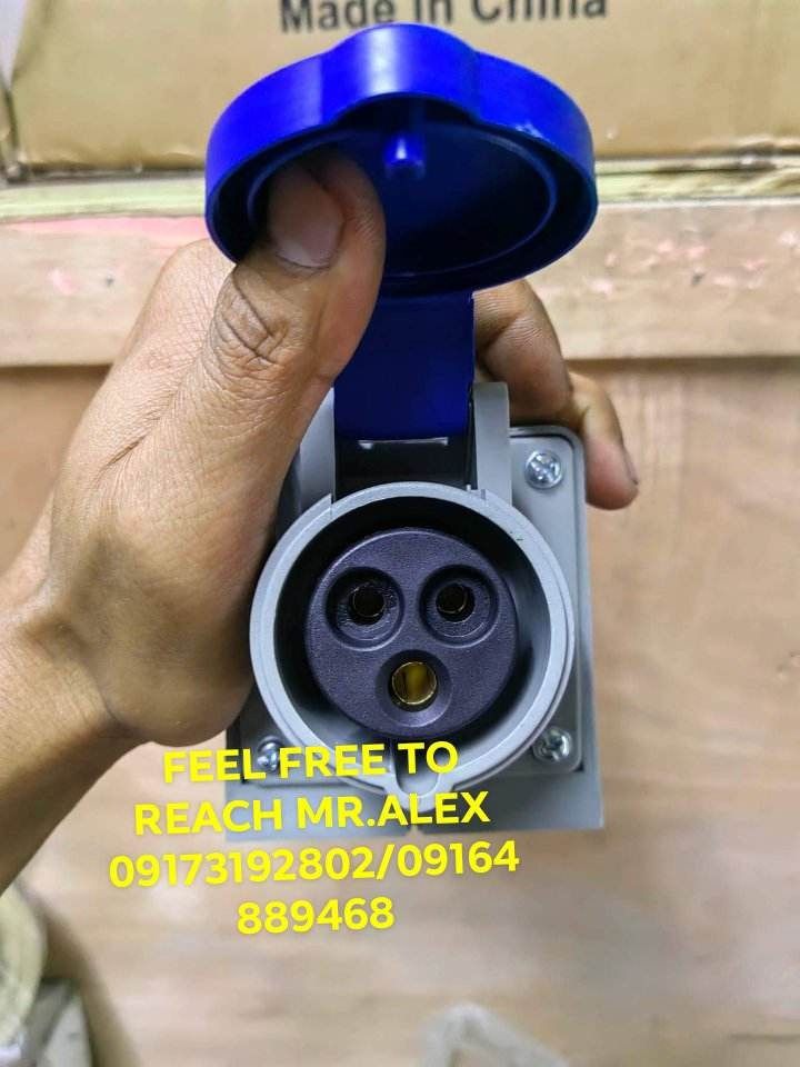 Industrial Wall Socket (Specs: 16A 3 pole), Commercial & Industrial, Construction Tools ...