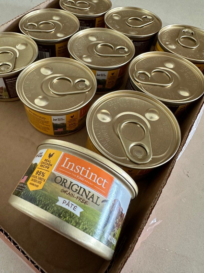 Instinct original grain free real chicken pate, Pet Supplies, Pet Food on Carousell