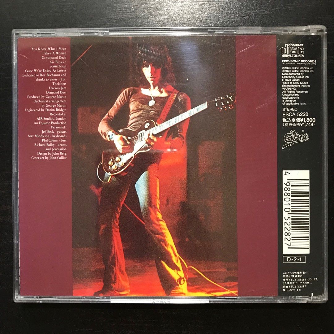 Jeff Beck CD (Japan Press) (Box 20th), Hobbies & Toys, Music & Media ...