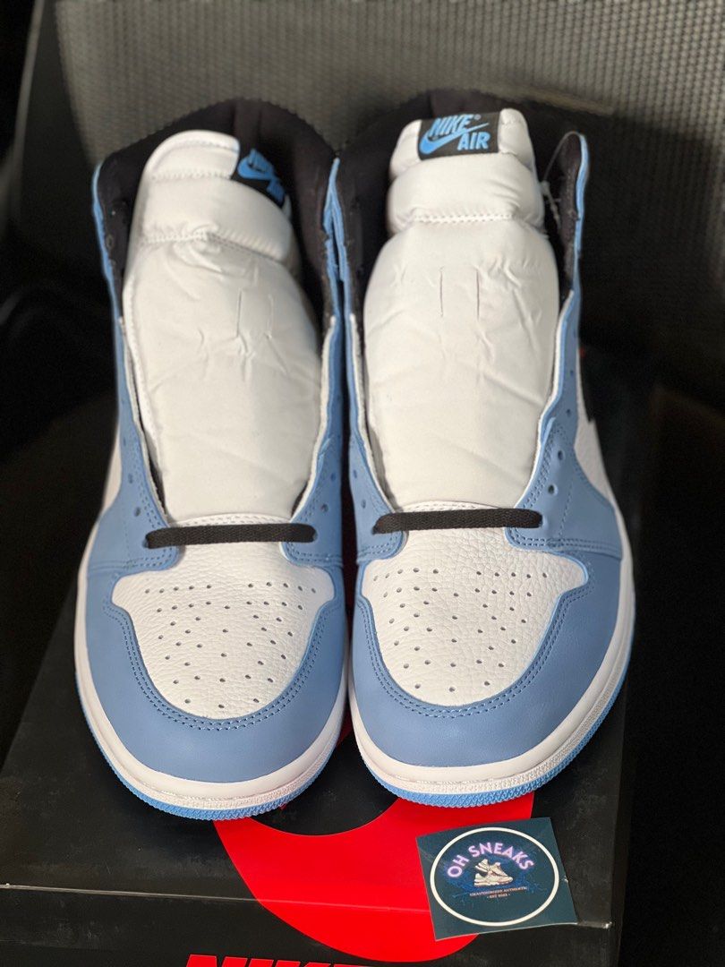 Jordan 1 High UNC, Men's Fashion, Footwear, Sneakers on Carousell