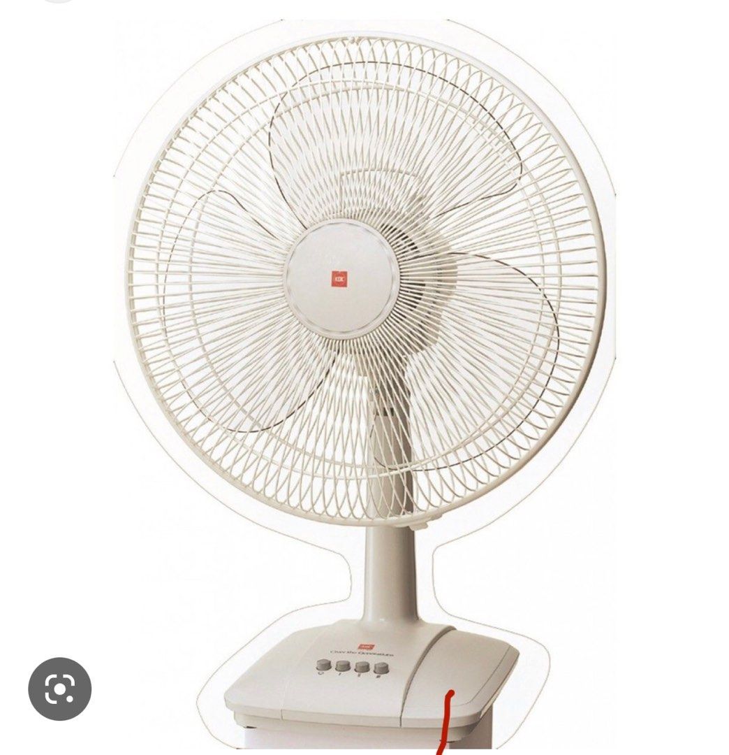 KDK 16 inches table fan A40AS Grey, Furniture & Home Living, Lighting ...