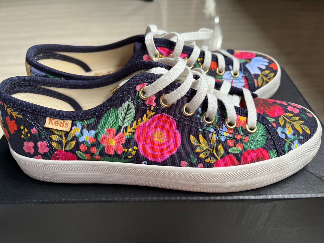 Keds X Rifle Paper Co., Luxury, Sneakers & Footwear on Carousell
