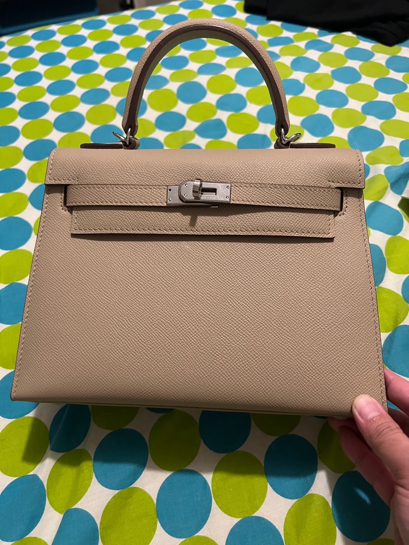 Kelly 25cm Natural color SHW, Luxury, Bags & Wallets on Carousell
