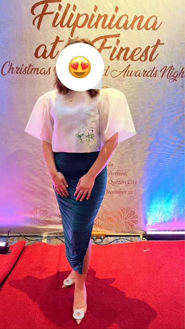 Kimona with Sampaguita Design(Modern Filipiniana), Women's Fashion, Dresses & Sets, Evening ...