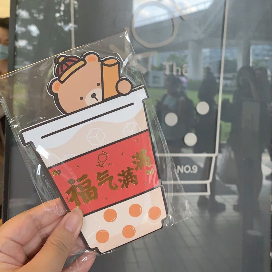 koi boba bubble tea angpao ang pao red packet, Hobbies & Toys ...
