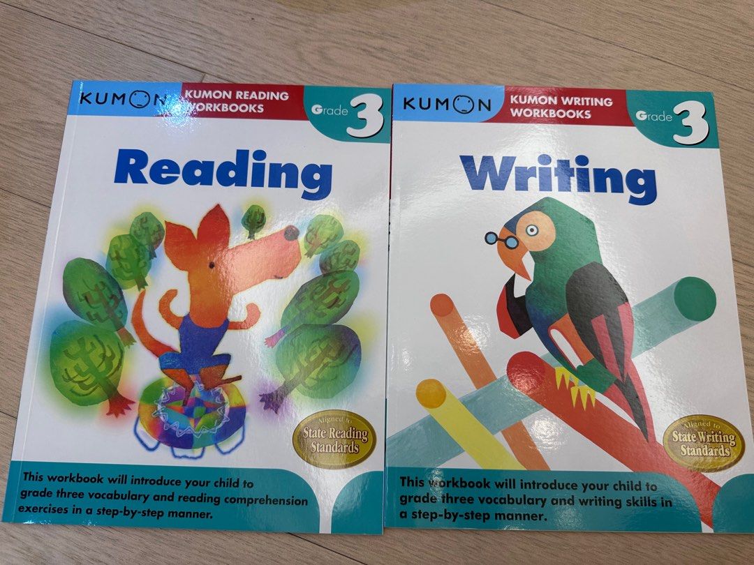 Kumon Reading and Writing workbooks Grade 3, 興趣及遊戲, 書本 & 文具, 書本及雜誌 - 補充 ...