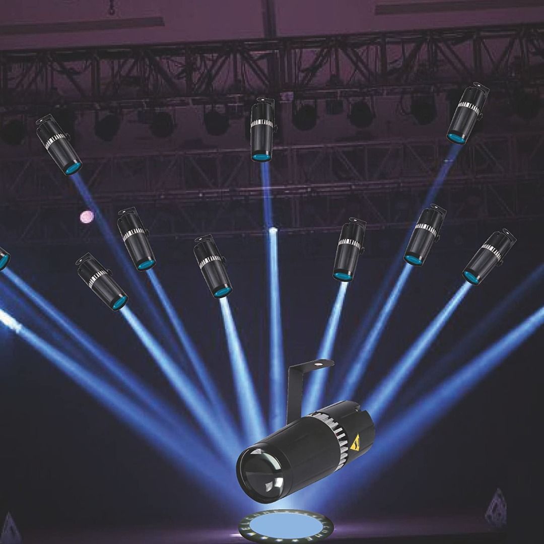 LED pinspot Stage Light,TOM 9W RGB 3-in-1 pinspot Light Beam Stage ...