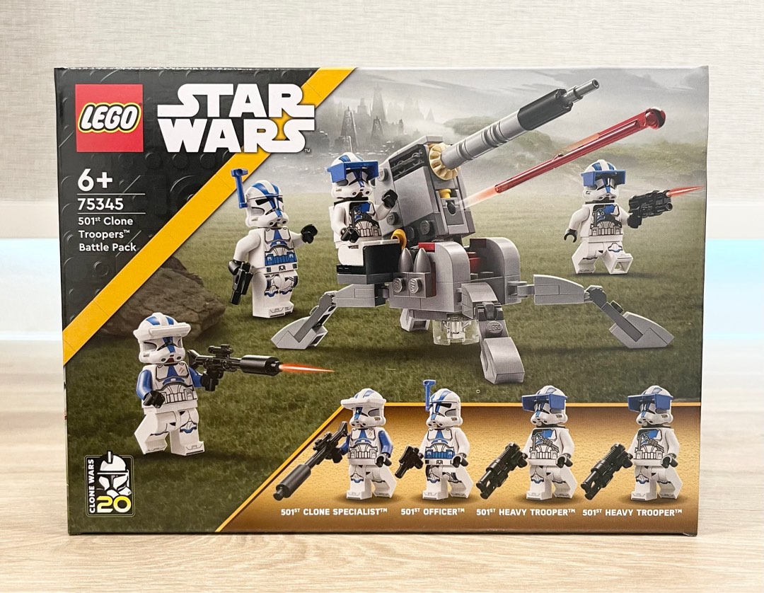 Lego 75343 501st CLONE TROOPERS BATTLE PACK new sealed, Hobbies & Toys ...