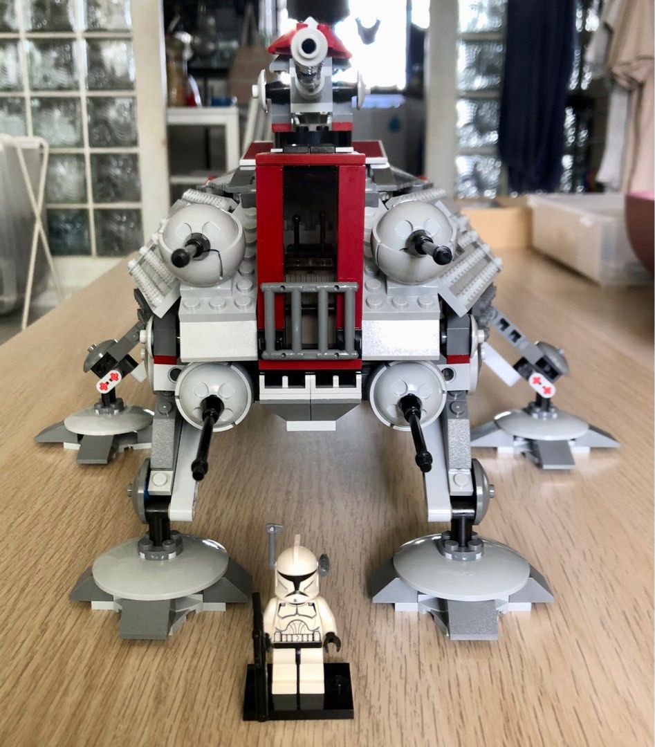 LEGO 7675 AT-TE Walker + Phase 1 Regular Trooper (2008), Hobbies & Toys ...