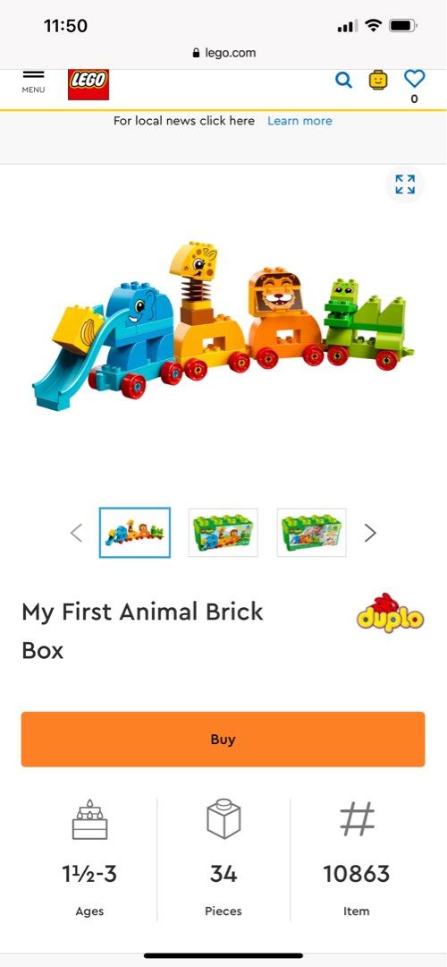 Lego Duplox My first animal, Hobbies & Toys, Toys & Games on Carousell