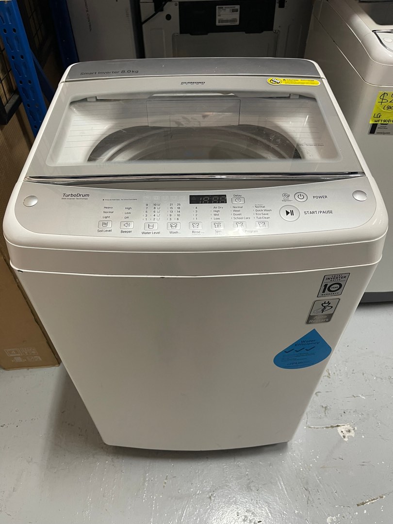 LG 8KG TOP LOAD T2108VSAW WASHING MACHINE, TV & Home Appliances ...