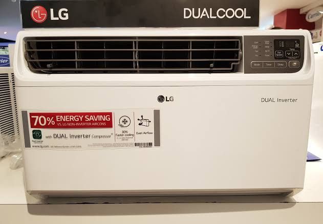 Lg window type Aircon Dual Inverter technology, TV & Home Appliances ...