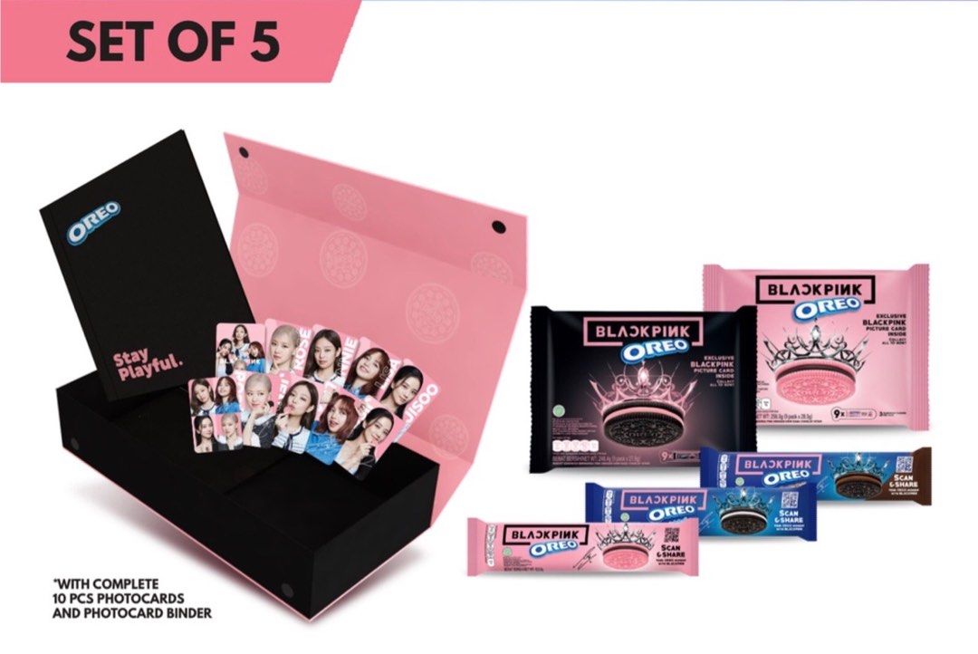 Limited Edition Blackpink Oreo Completed Set, Hobbies & Toys ...