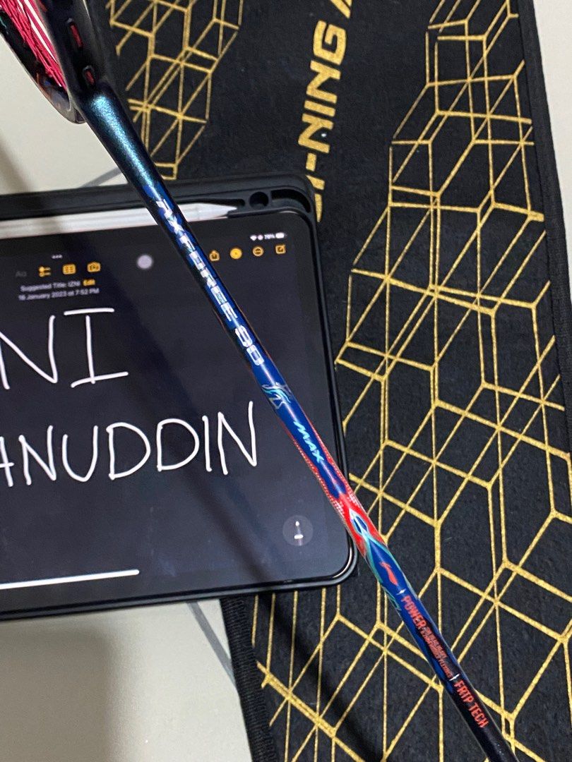 Lining Axforce 90 Max Tiger, Sports Equipment, Other Sports Equipment and Supplies on Carousell