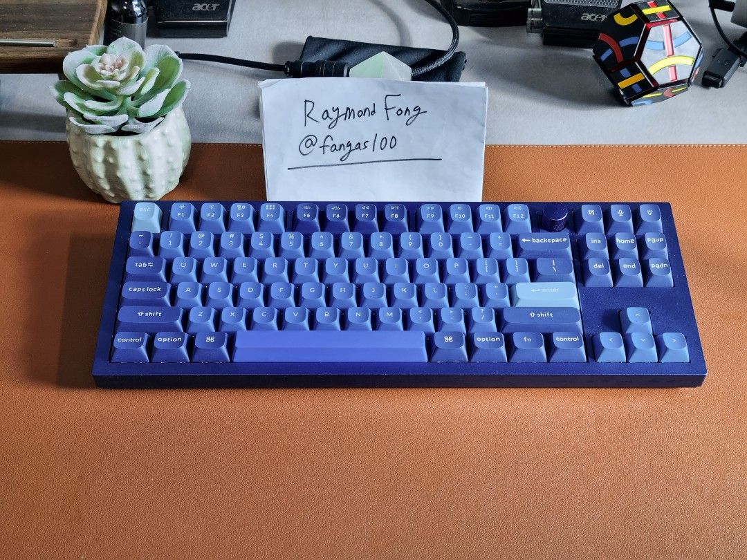 [LOW PRICE] Keychron Q3 Navy Blue Custom Keyboard, Computers & Tech ...