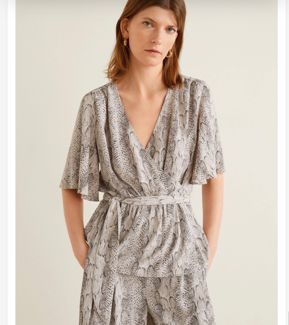 Mango snake print set, Women's Fashion, Dresses & Sets, Sets or ...
