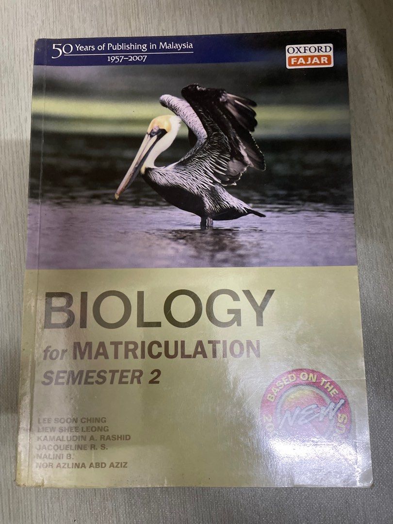 MATRICULATION BIOLOGY, Hobbies & Toys, Books & Magazines, Textbooks on ...