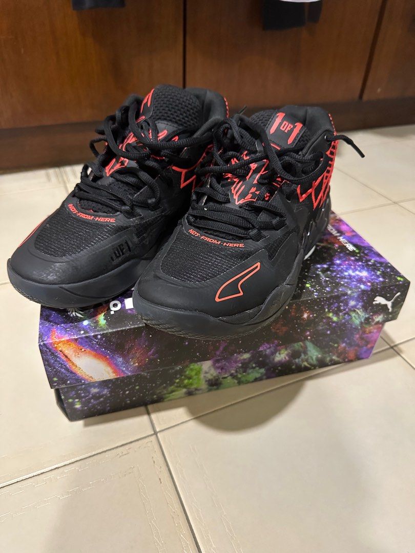 mb01 black-red blast, Men's Fashion, Footwear, Sneakers on Carousell