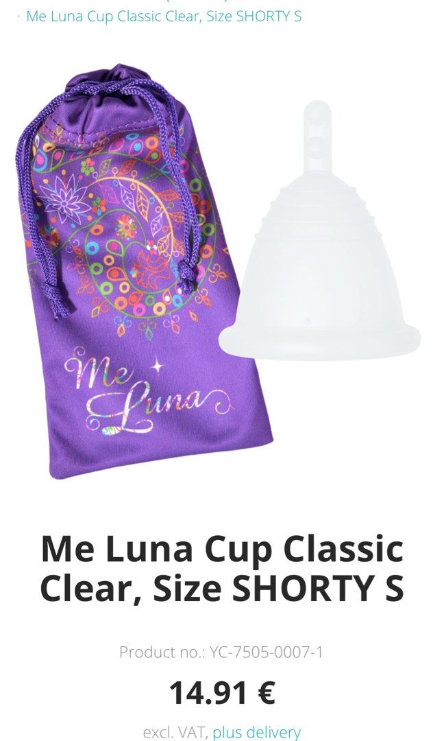 meluna cup material