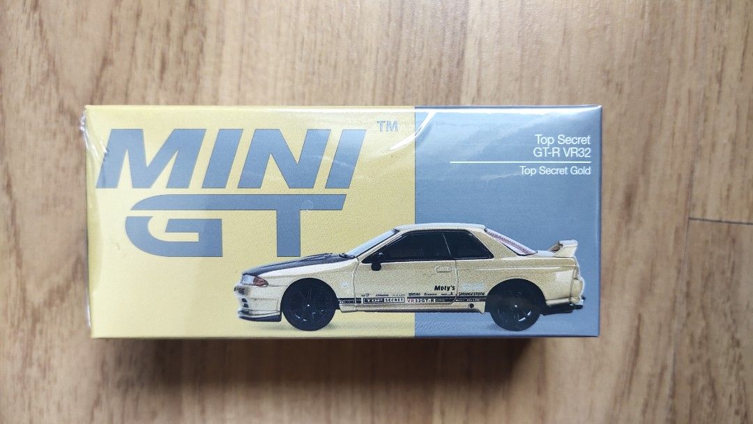 Mini GT #431 Top Secret Nissan Skyline GT-R VR32 Top Secret Gold Japan ...