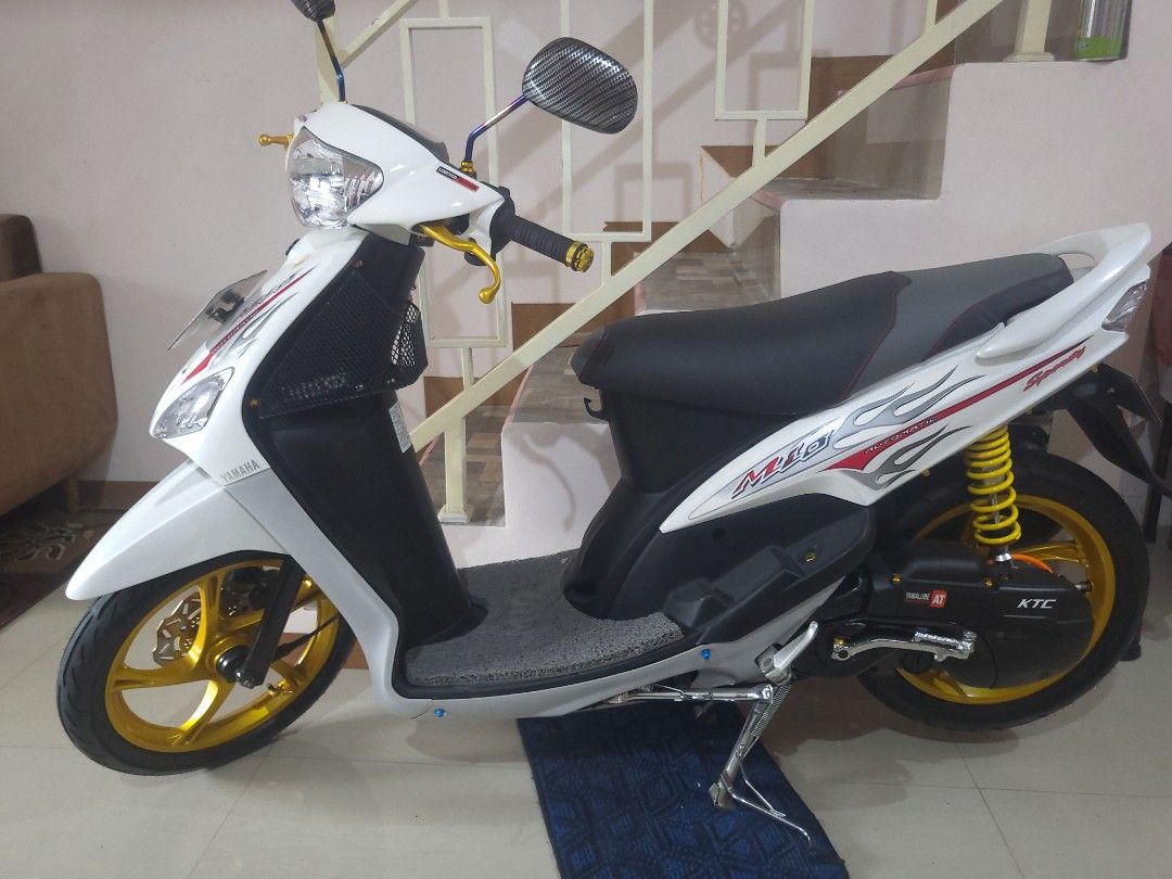 Mio sporty 2008 putih rekondisi, Motor di Carousell