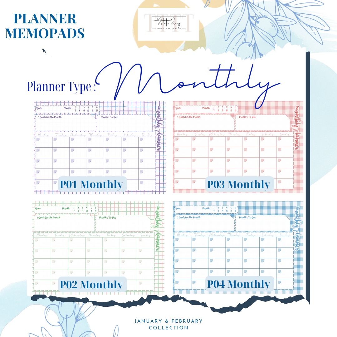 Monthly Planner Sheets, Hobbies & Toys, Stationery & Craft, Stationery ...