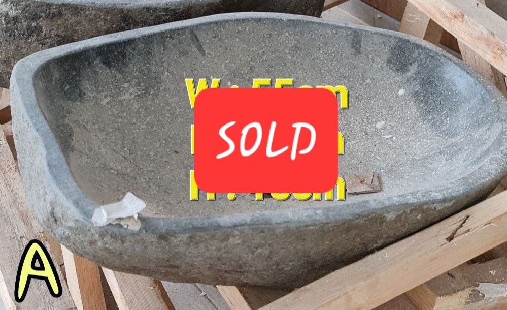 Natural Stone Wash Basin from Bali, Furniture & Home Living, Bathroom ...