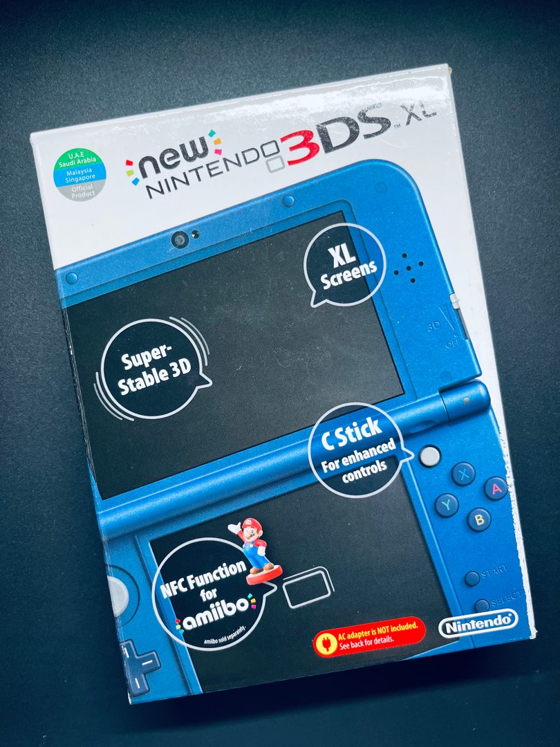 New 3DS XL BLUE , Video Gaming, Video Game Consoles, Nintendo on Carousell