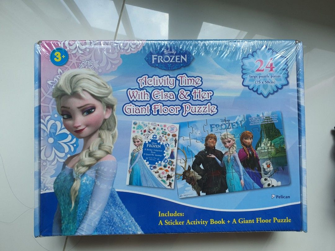 New! Disney Frozen Floor puzzle, Hobbies & Toys, Toys & Games on Carousell