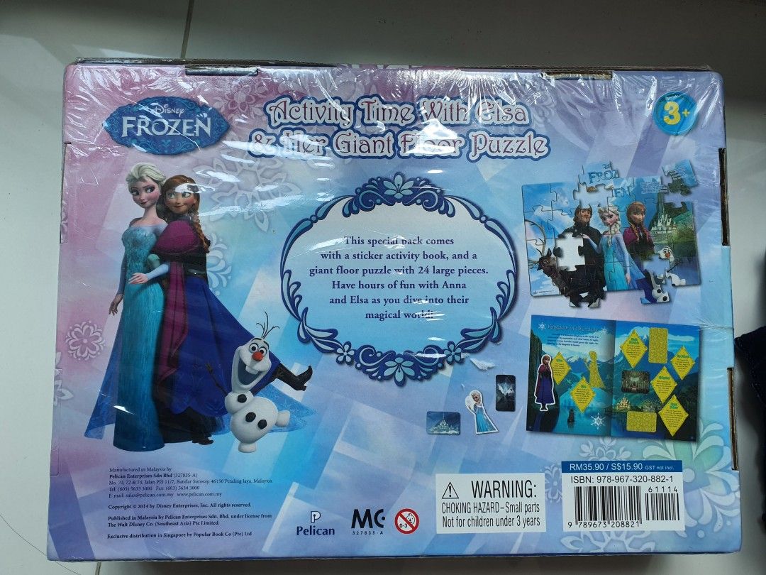New! Disney Frozen Floor puzzle, Hobbies & Toys, Toys & Games on Carousell
