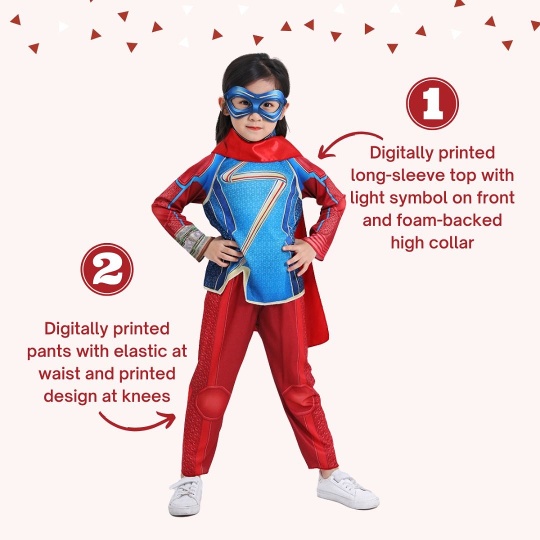[NEW] Ms Marvel Classic Costume for Kids - Pre Order, Babies & Kids ...