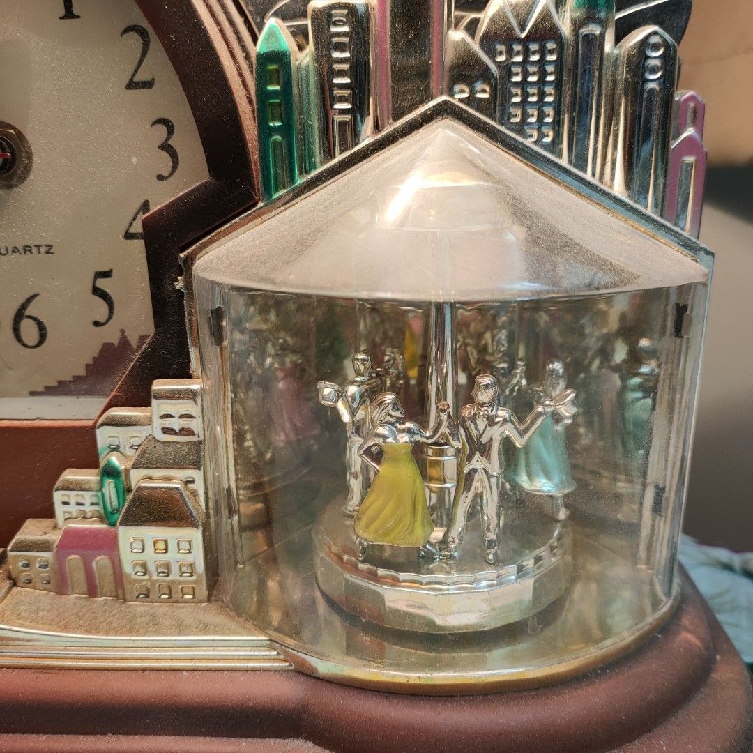 night light clock lamp shade warm night light party miniature world ...