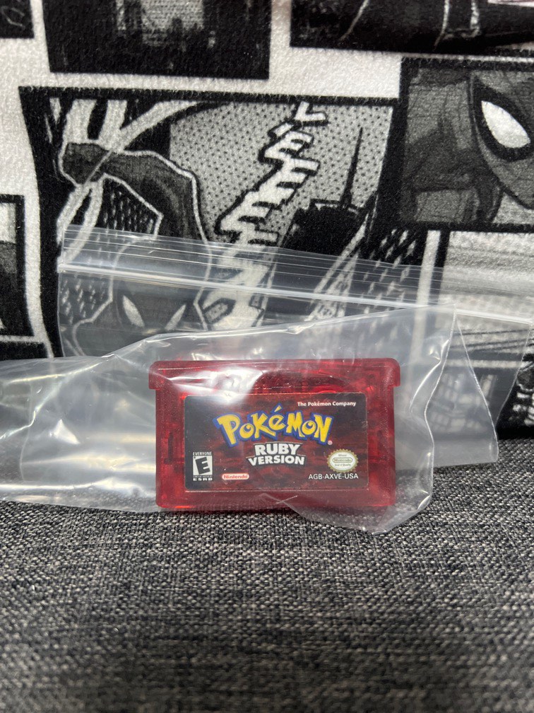 Nintendo Gameboy Advance SP Pokemon Ruby Cartridge, Video Gaming, Video ...