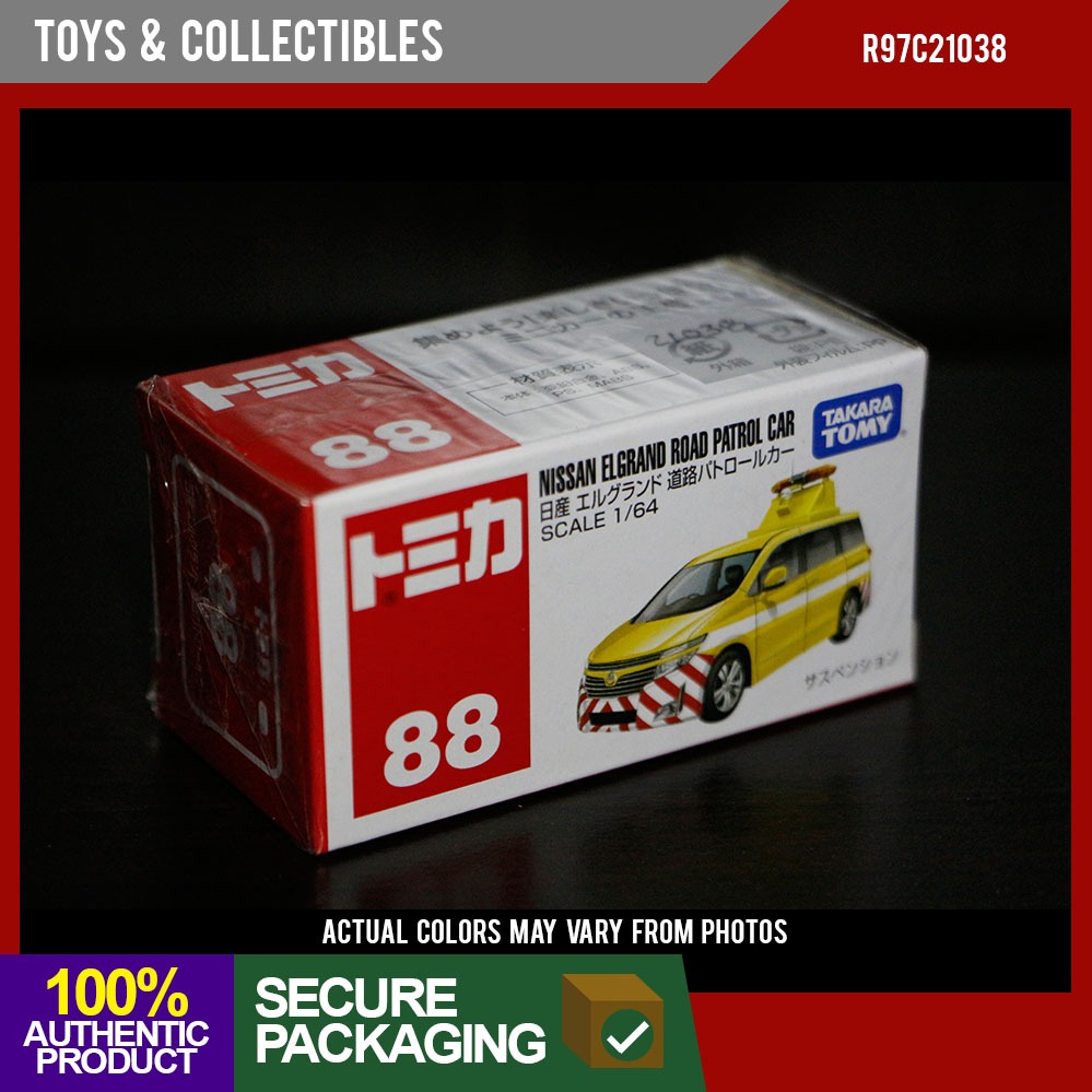 Nissan Elgrand Road Patrol Car (Takara Tomy Tomica #88) Yellow - New ...